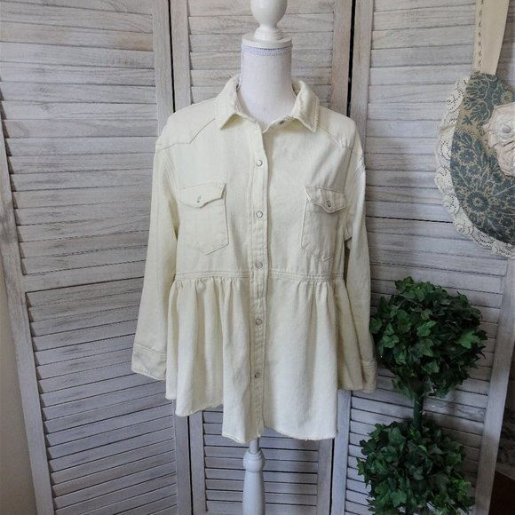 Dress Up | Jackets & Coats | Dress Up Peplum High Low Jean Jacket ...